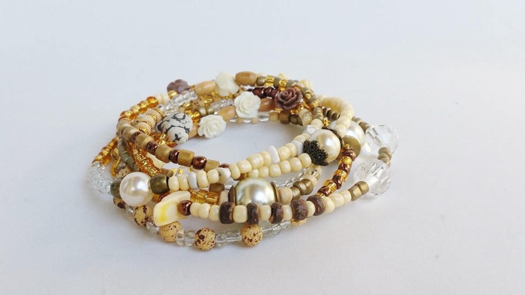 Stacking Wrap Bracelet Layering Stacking Jewelry Extra Long Bracelets ...