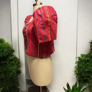 Bolero Handwoven Filipiniana Maria Clara Red Size Medium Inabel Ethnic ...