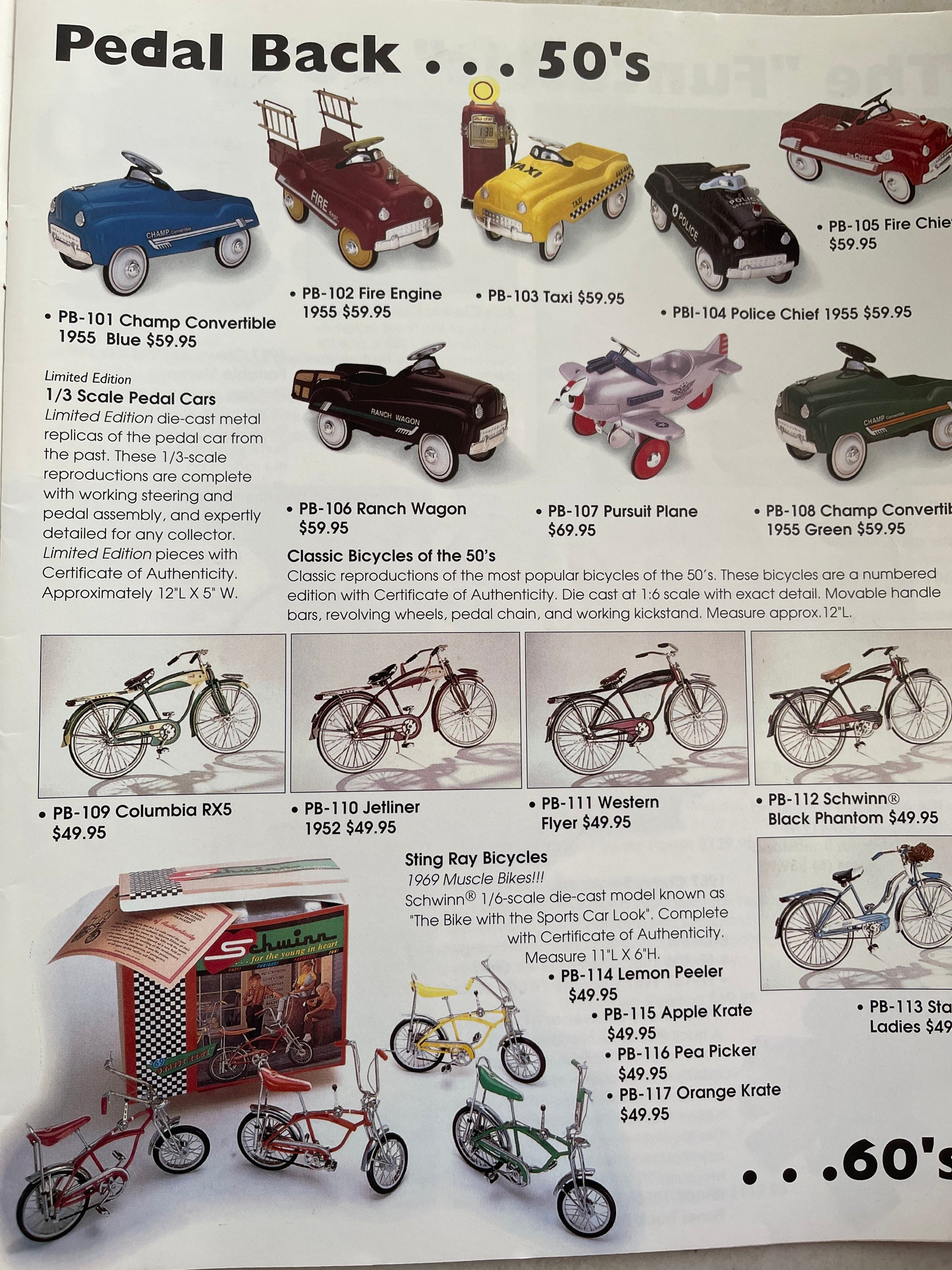 1994 Back to the 50s Memorabilia Catalog Collectibles Collectors ...