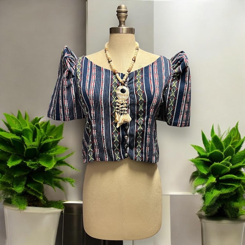 Bolero Handwoven Filipiniana Maria Clara Size Medium Inabel Ethnic ...