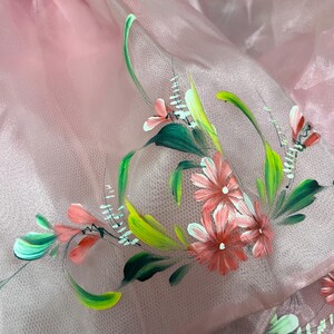 Handpainted Filipiniana Alampay Floral Shawl Maria Clara Pink Pañuelo ...