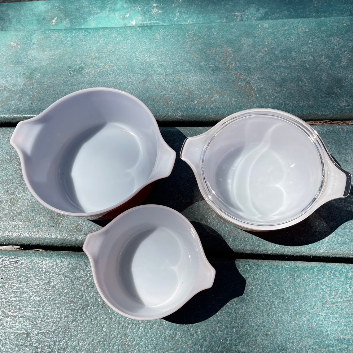 Pyrex Autumn Harvest Wheat Casserole Dish Set With One Lid - Etsy