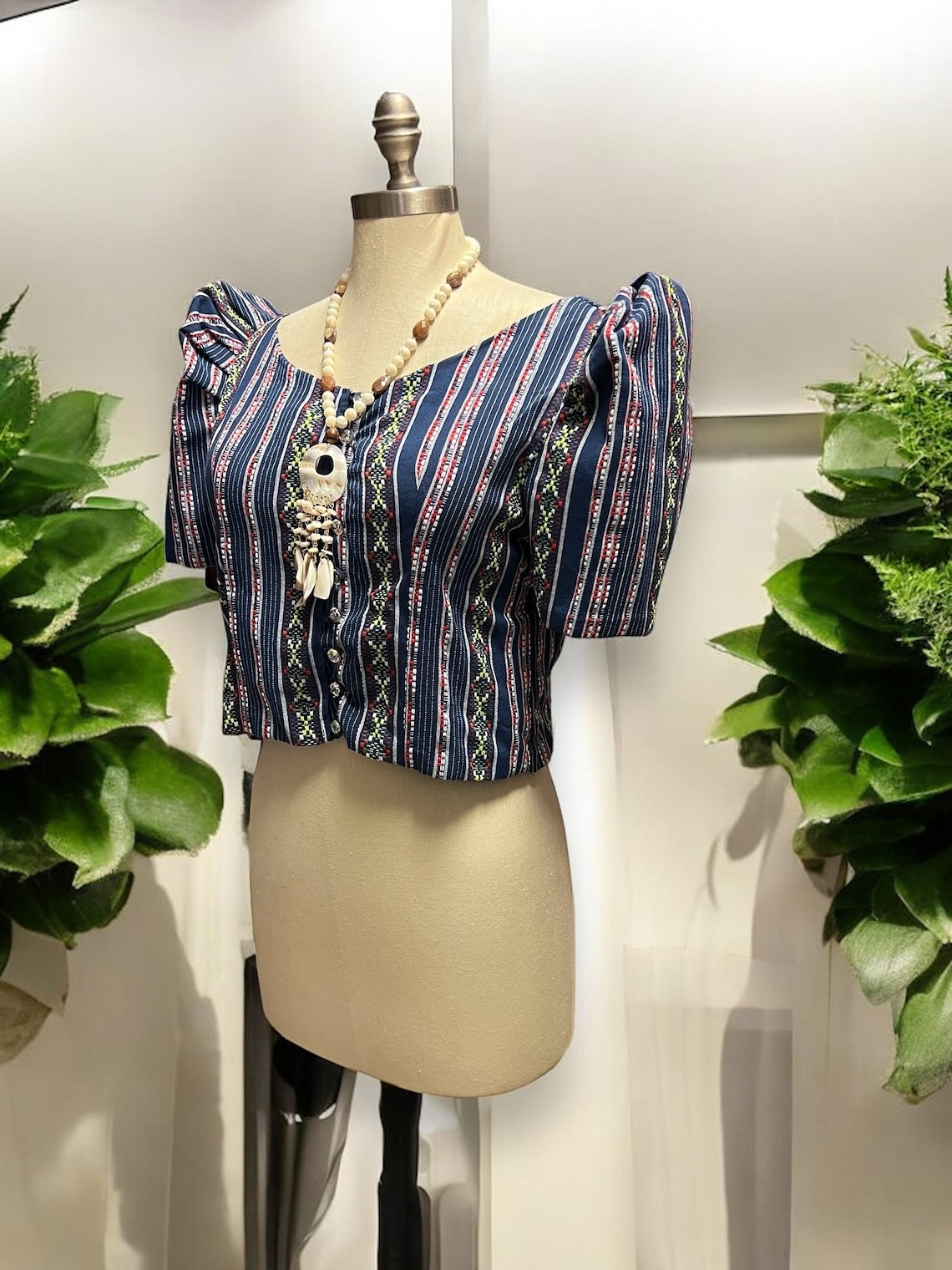 Bolero Handwoven Filipiniana Maria Clara Size Medium Inabel Ethnic ...