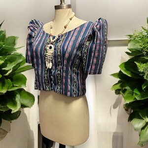 Bolero Handwoven Filipiniana Maria Clara Size Medium Inabel Ethnic ...