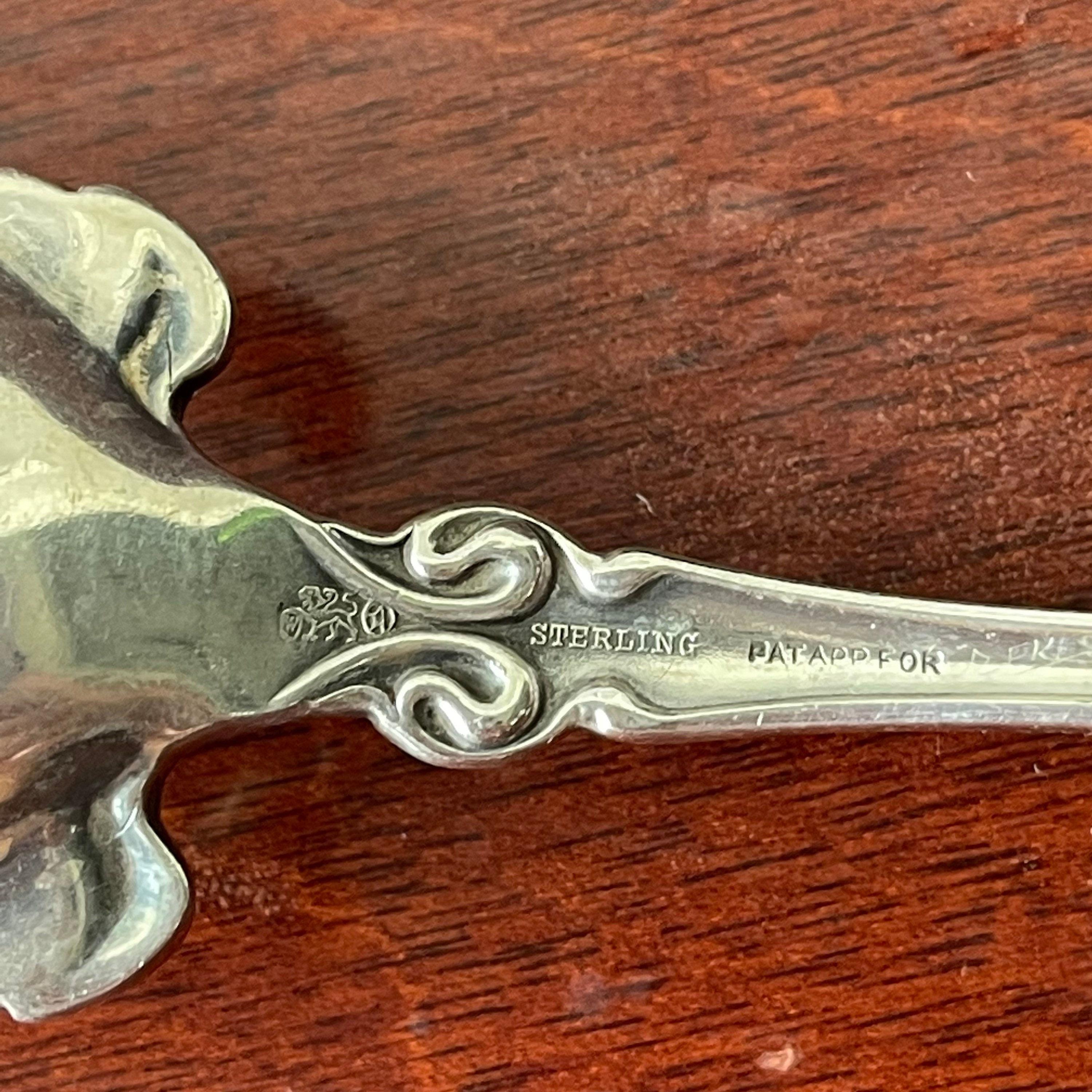 Antique Whiting Mfg 1905 Sterling Silver Violet Pattern Meat Serving ...