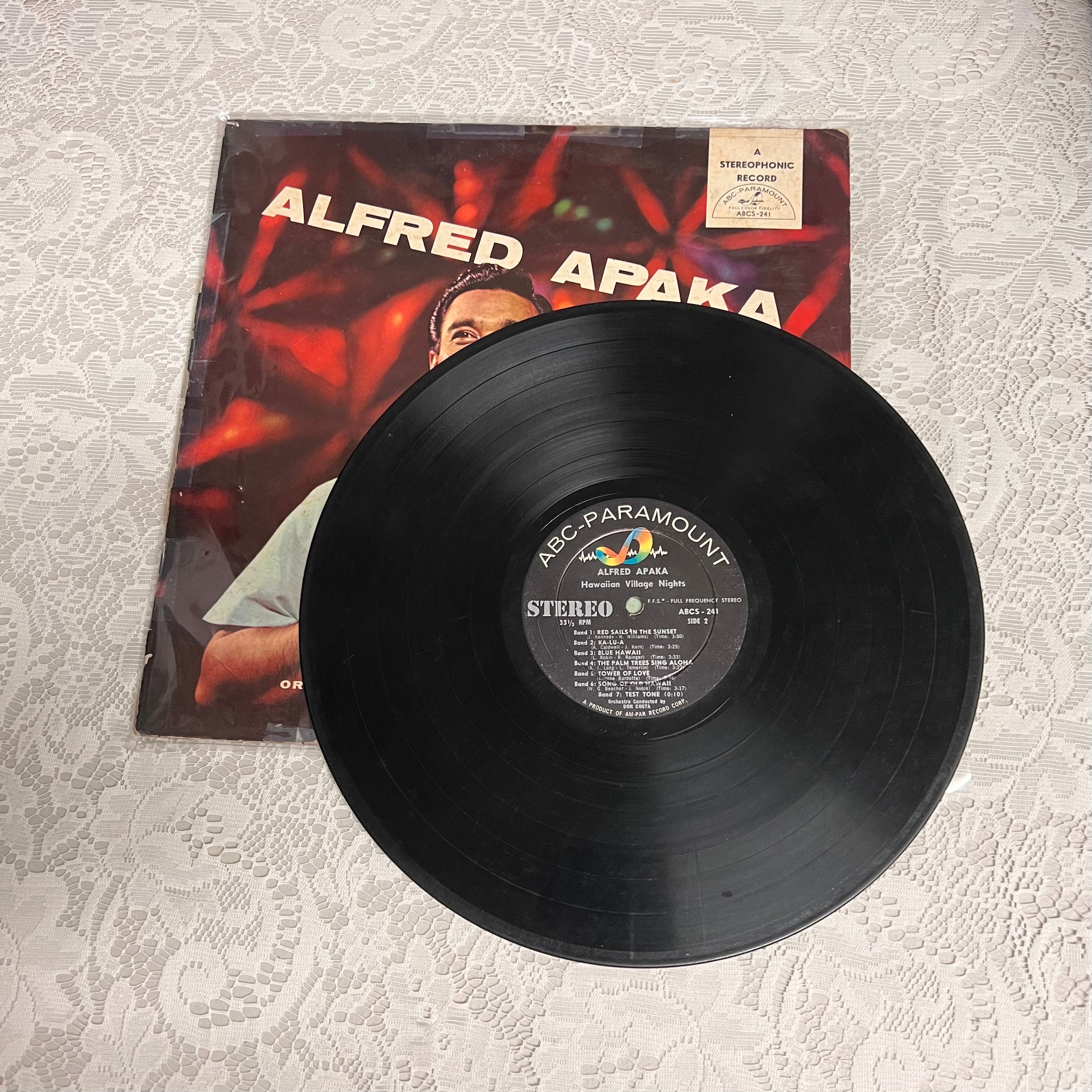 Alfred Apaka Hawaiian Village Nights Vinyl Record LP Vintage - Etsy
