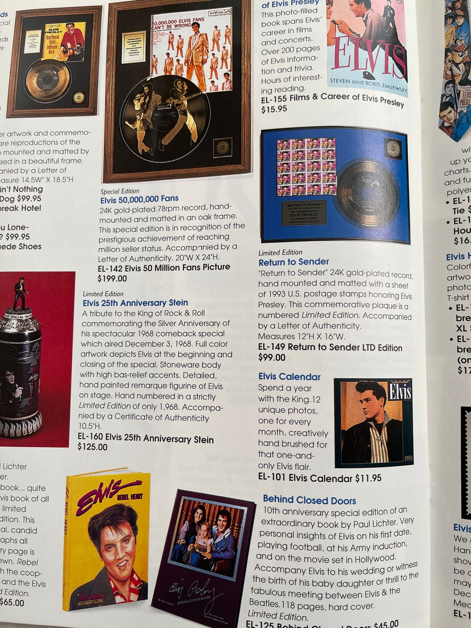 1994 Back to the 50s Memorabilia Catalog Collectibles Collectors ...