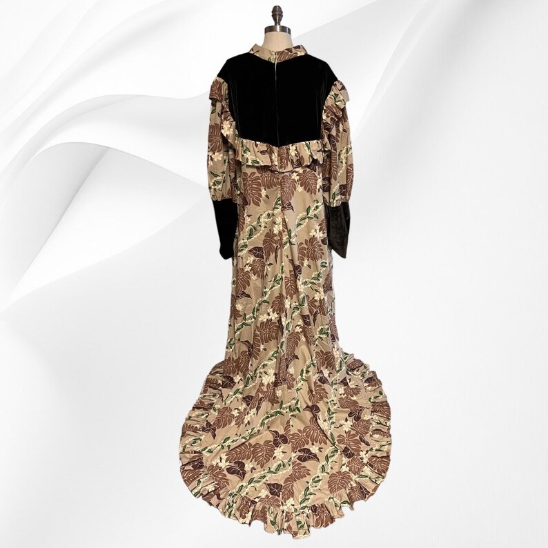 Vintage Hawaiian Muumuu Queen Emma Style Dress Holoku Ilima - Etsy