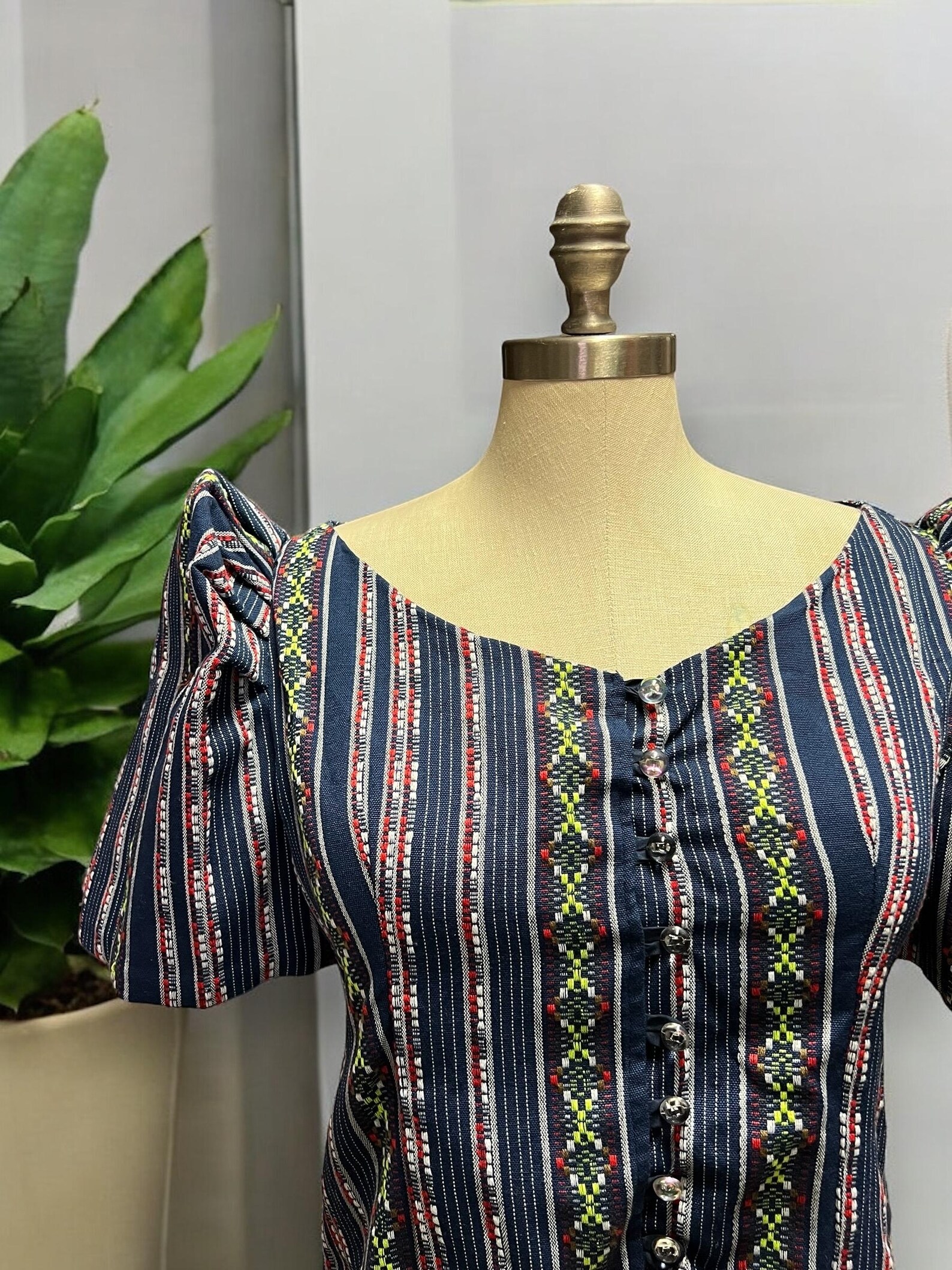 Bolero Handwoven Filipiniana Maria Clara Size Medium Inabel Ethnic ...