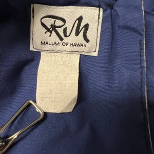 Vintage Hawaiian Shortie Muumuu Dress Bamboo Pattern Rm Malumi Hawaii ...