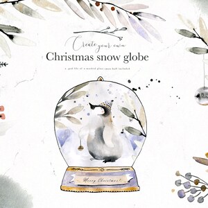 Vague Christmas / Watercolor & Ink Illustrations Set - Etsy