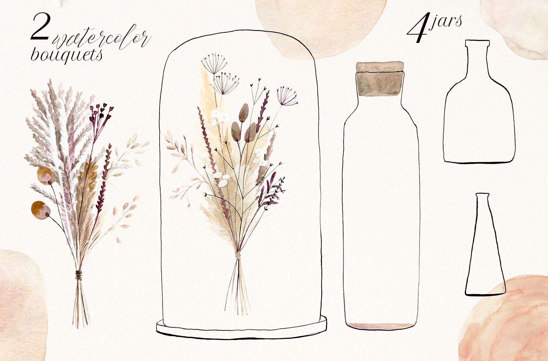 Summer in a Jar Watercolor Set - Etsy