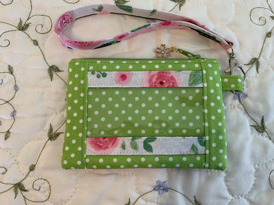 ID Card Wristlet Wallet With Wrist Strap - Etsy