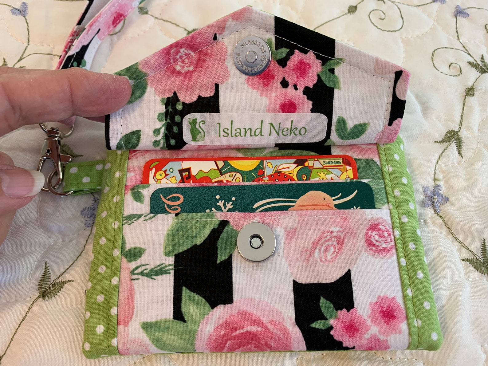 ID Card Wristlet Wallet With Wrist Strap - Etsy