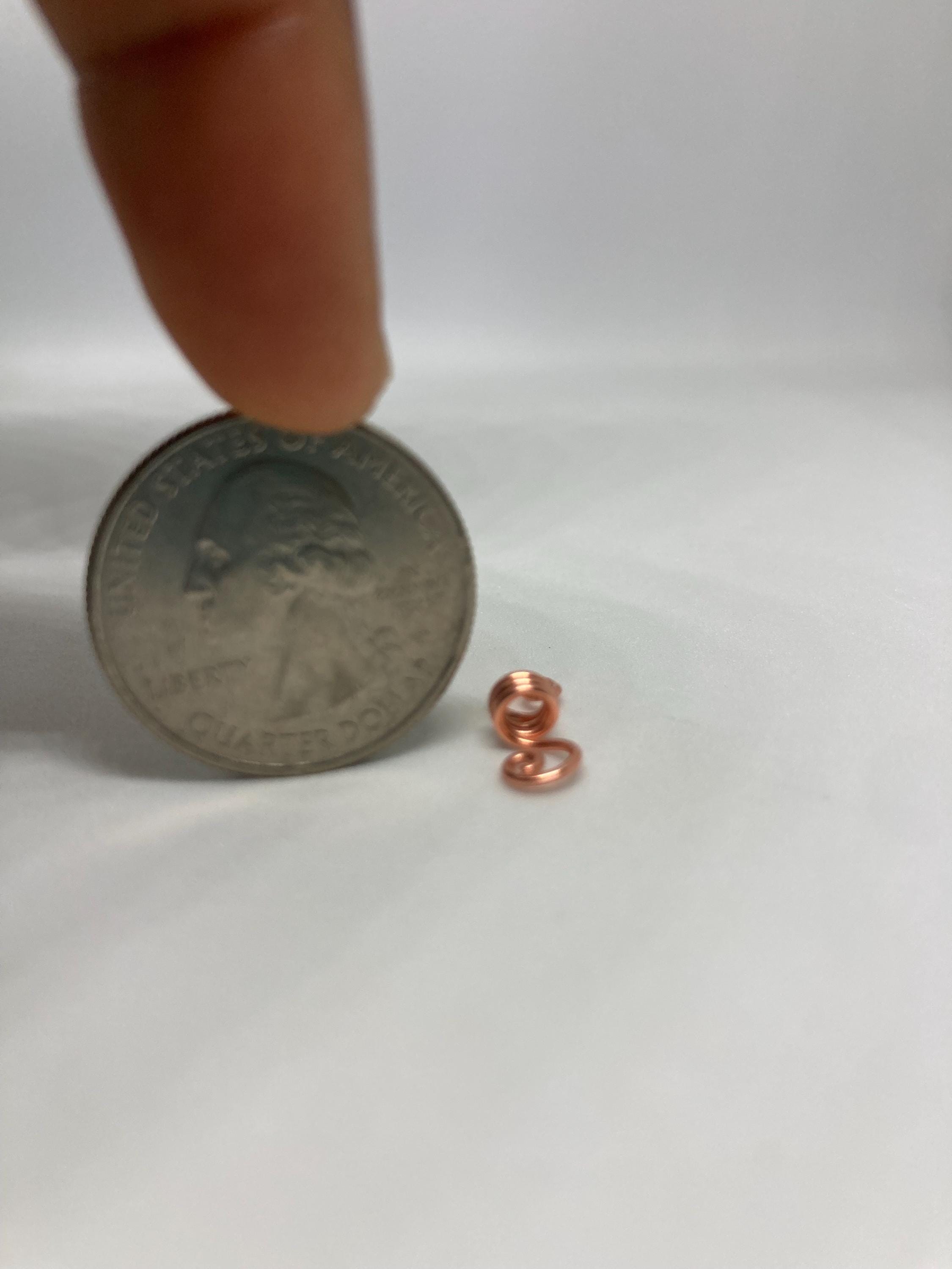 Micro Loc Hair Cuffs | Sisterlock Hair Jewelry | Small Copper Loc Cuffs ...