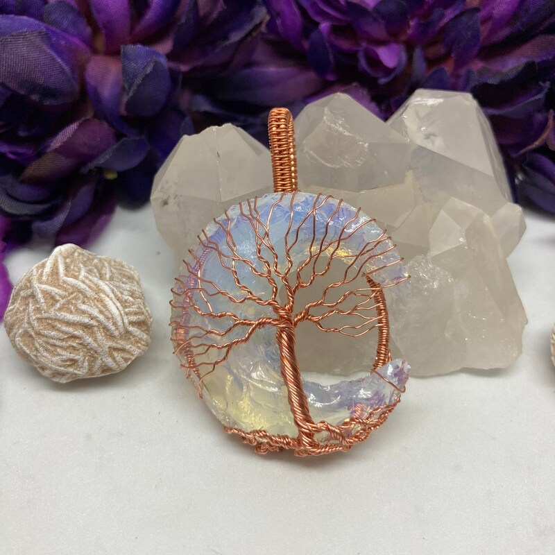 Moon Tree Pendant - Etsy