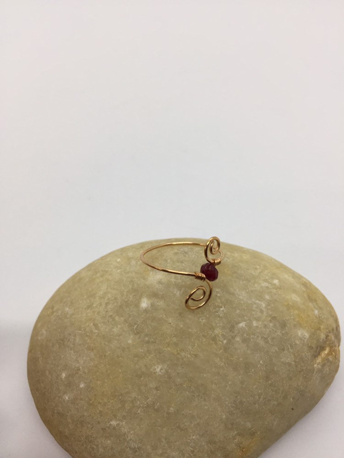 Ruby Fairy Ring Minimalist Ring Simple Ring Midi Ring | Etsy