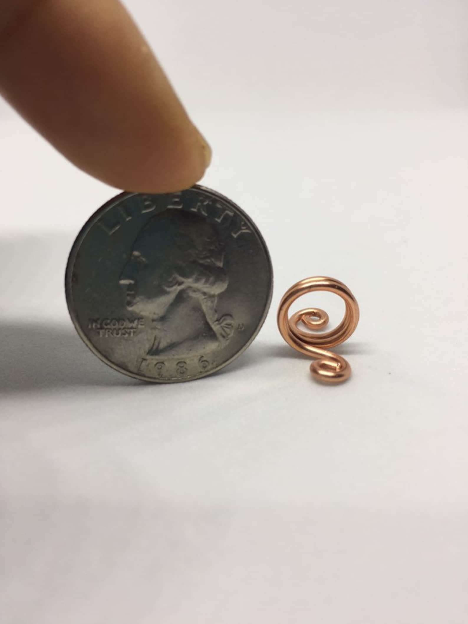 Copper Hair Cuffs Simple Hair Cuffs Loc Jewelry Braid - Etsy