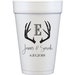 Antler Cups, Rustic Wedding Favor, Personalized Cups, Wedding Cups ...