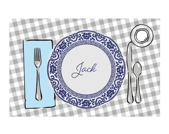 Kids Personalized Placemat Laminated Placemat Customized - Etsy