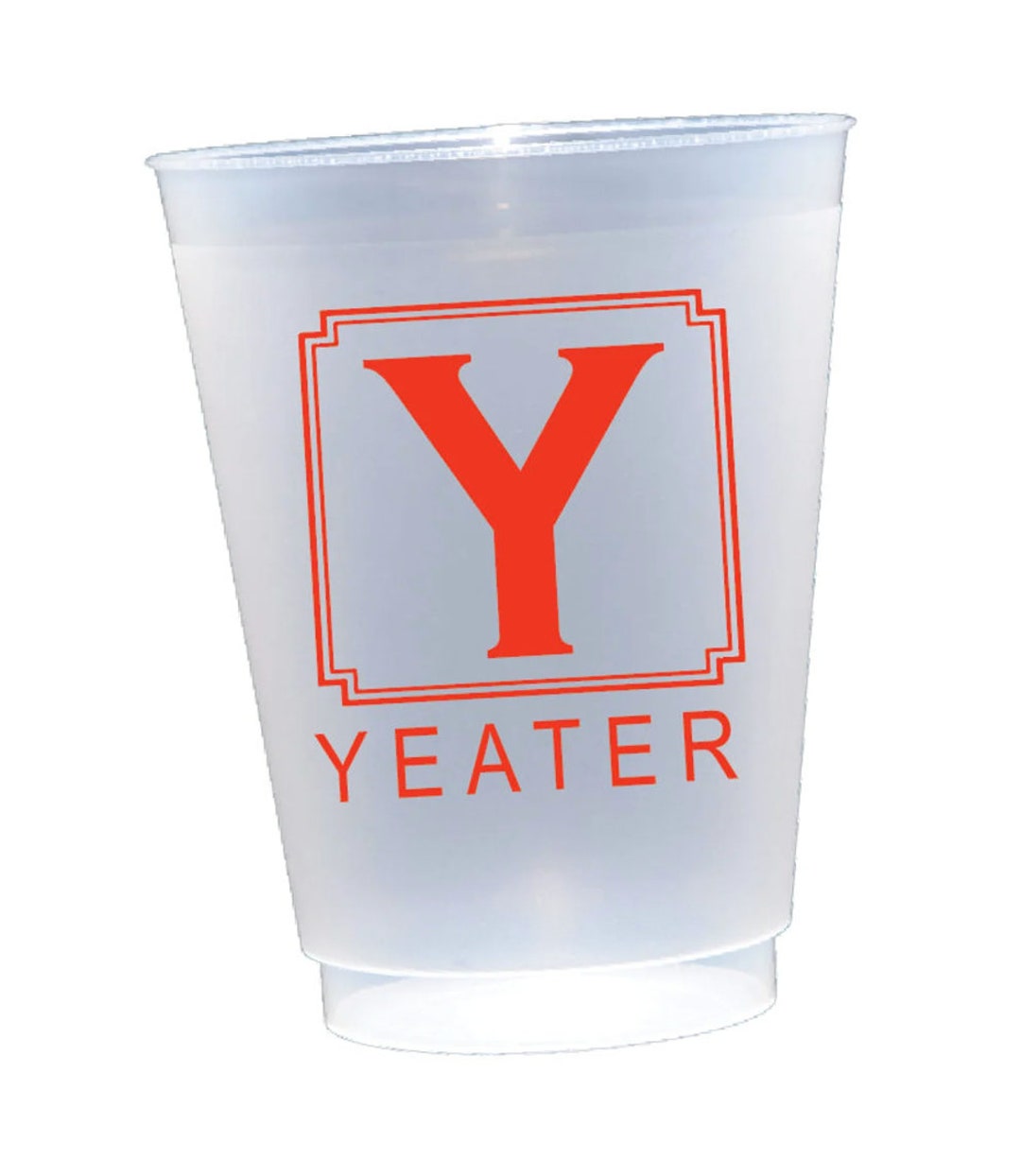 Personalized Frosted Cups, Monogrammed Shatterproof Cup, Personalized ...