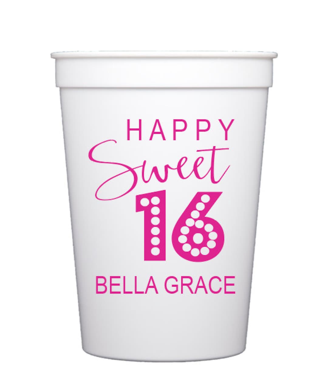 Sweet 16 Birthday Cups, Sweet Sixteen Birthday, 16th Birthday Party ...