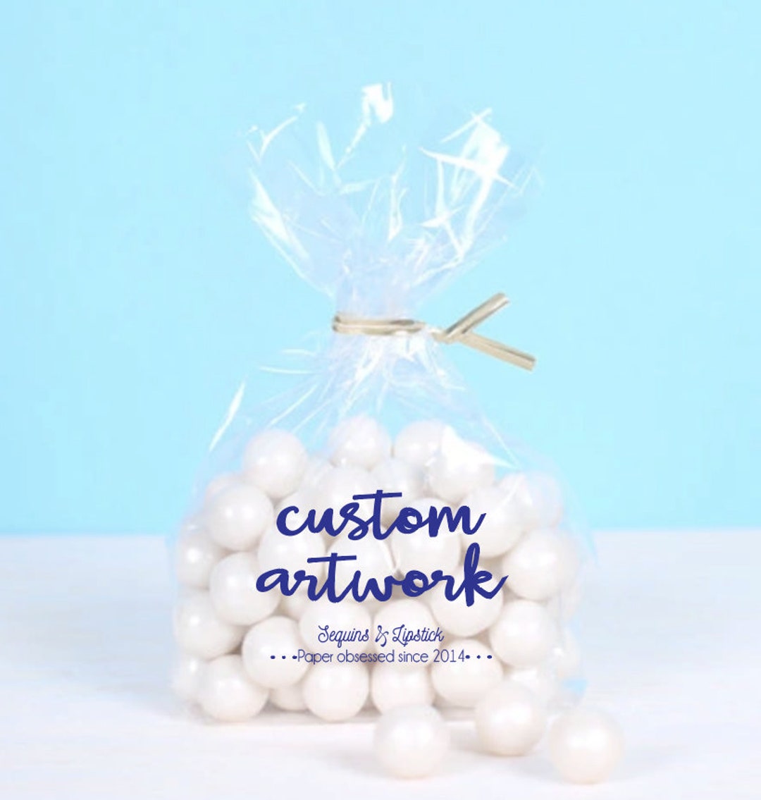 Cellophane Bags, Personalized Cello Bags, Custom Favor Bags, Party ...