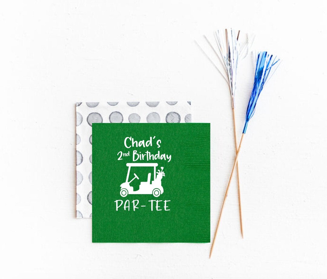 Golf Napkins, Golf Birthday Napkins, Golf Birthday Party, Golf Birthday ...