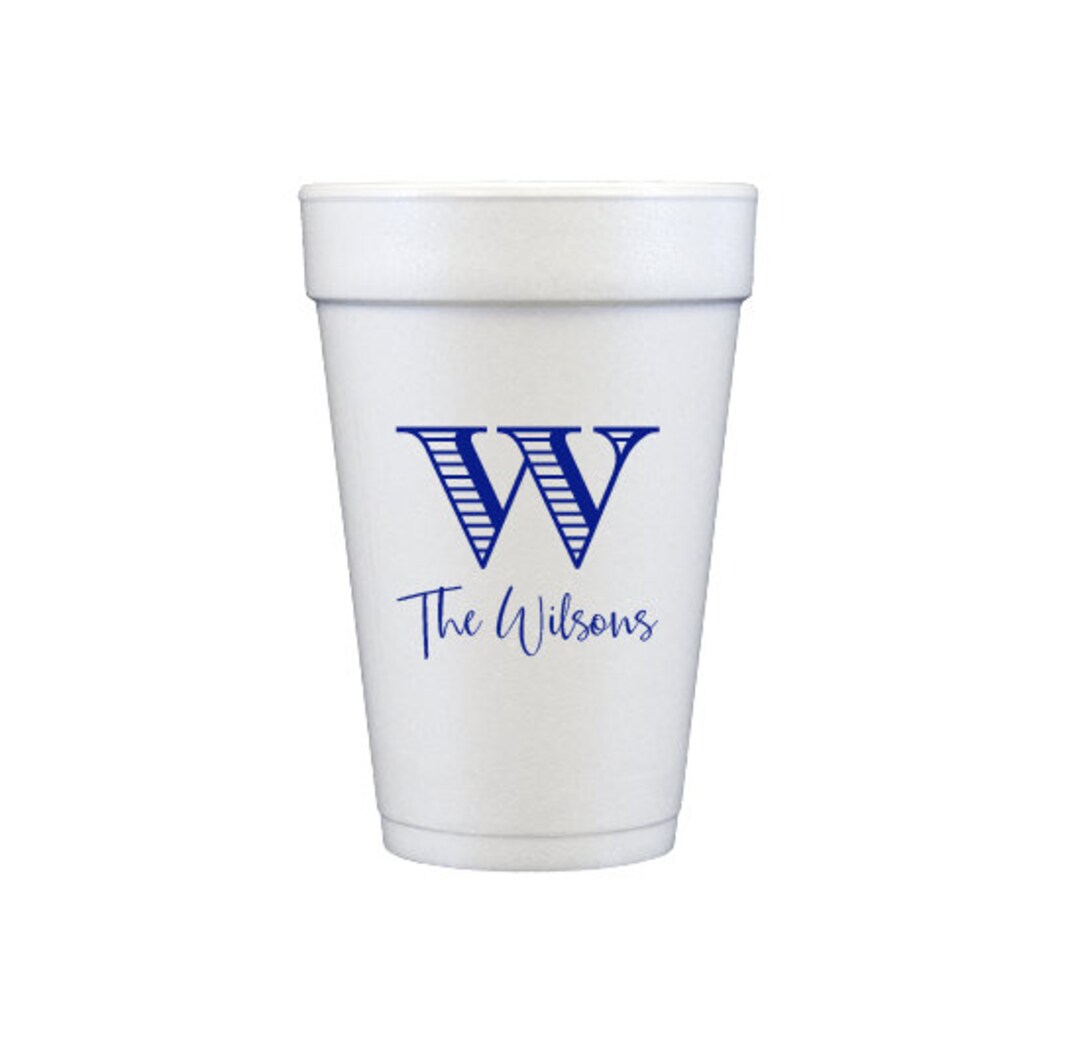 Lake House Cups, Pool Party Cups, Personalized Foam Cups, Housewarming ...
