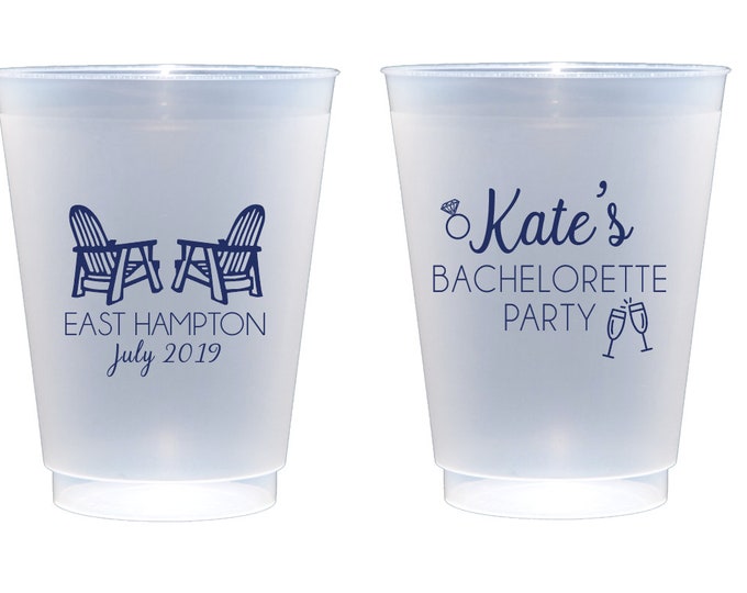 Hamptons Bachelorette Party Cups Beach Bachelorette Party - Etsy