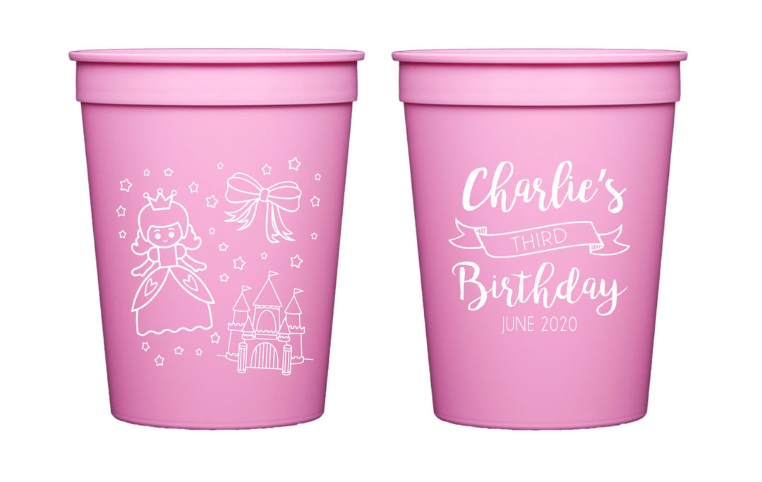 Princess Party Cups, Princess Party Favor, Princess Birthday Cups ...