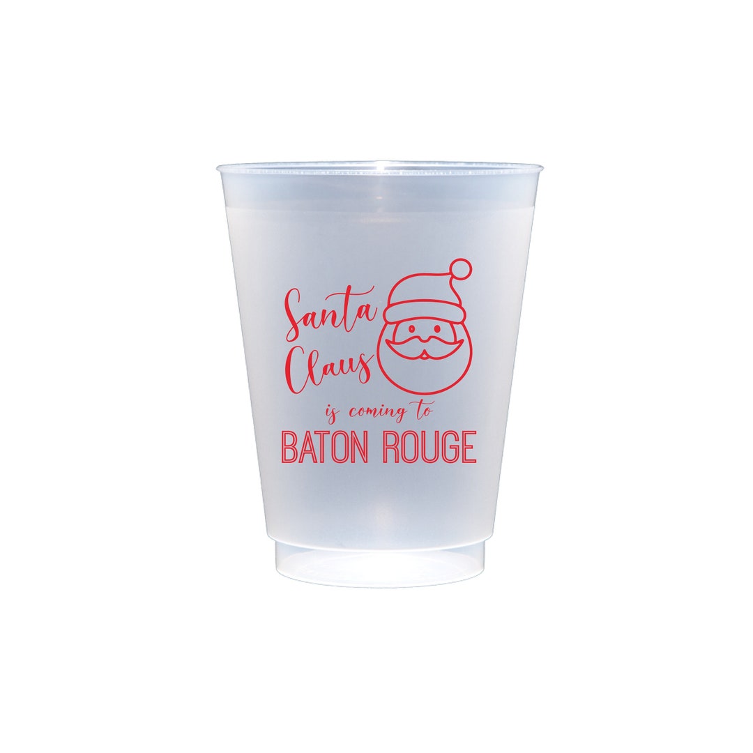 Santa Cups, Santa Party Cups, Christmas Party Cups, Santa Claus Cups ...
