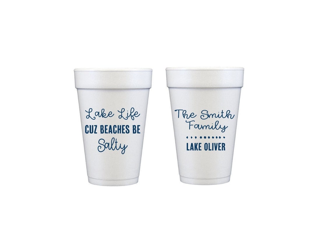 Lake Life Cups, on Lake Time, Lake House Cups, Boat Party Decor, Lake ...