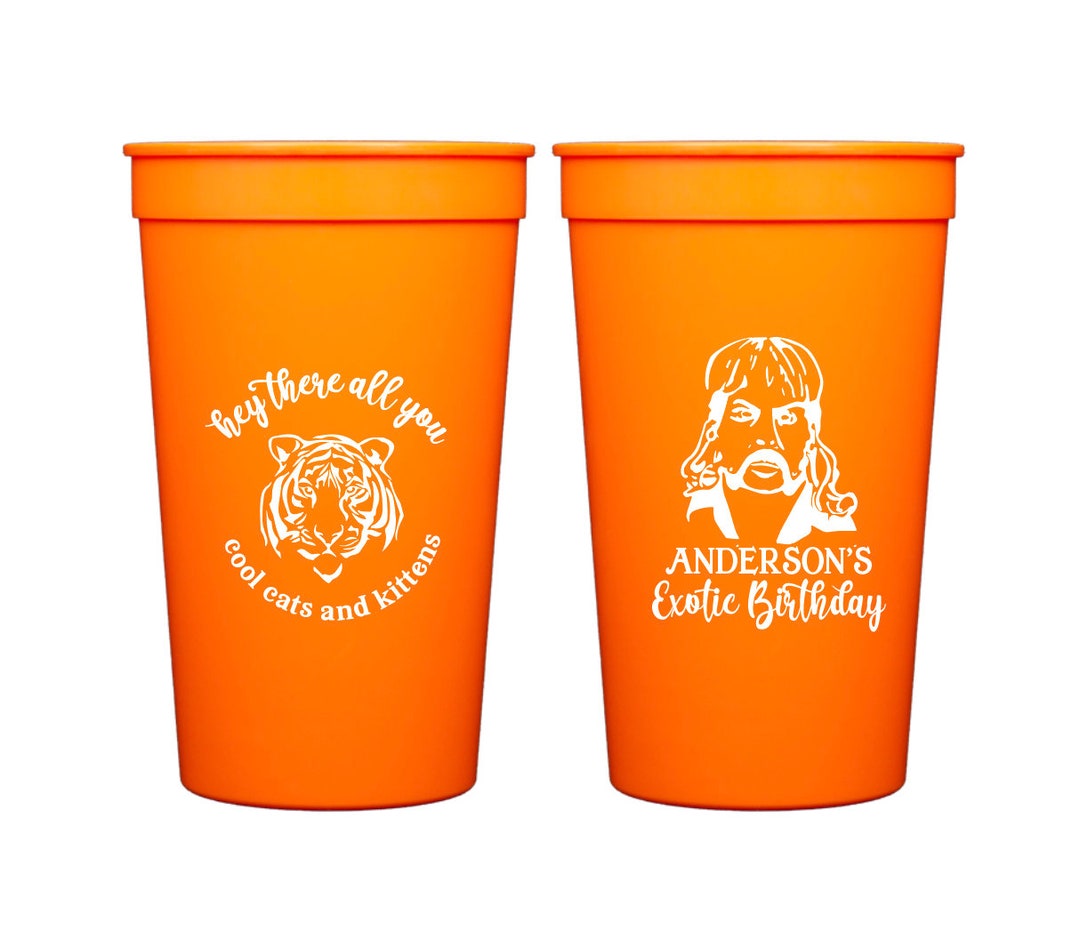 Tiger King Cups, Tiger King Birthday, Personalized Birthday Cups, Hey ...