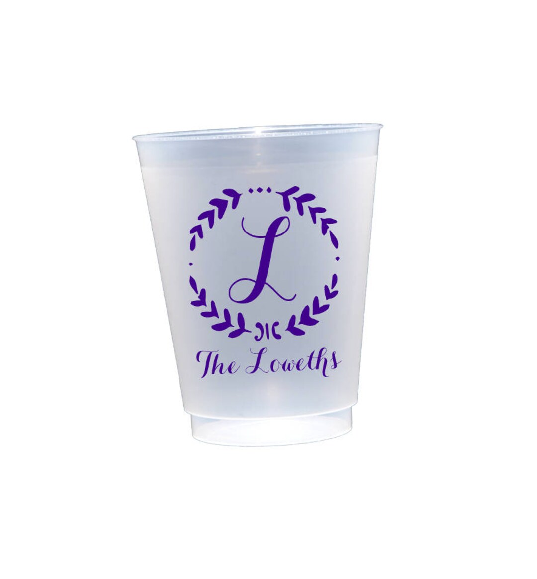 Personalized Frosted Cups, Shatterproof Cup, Monogrammed Plastic Cup ...