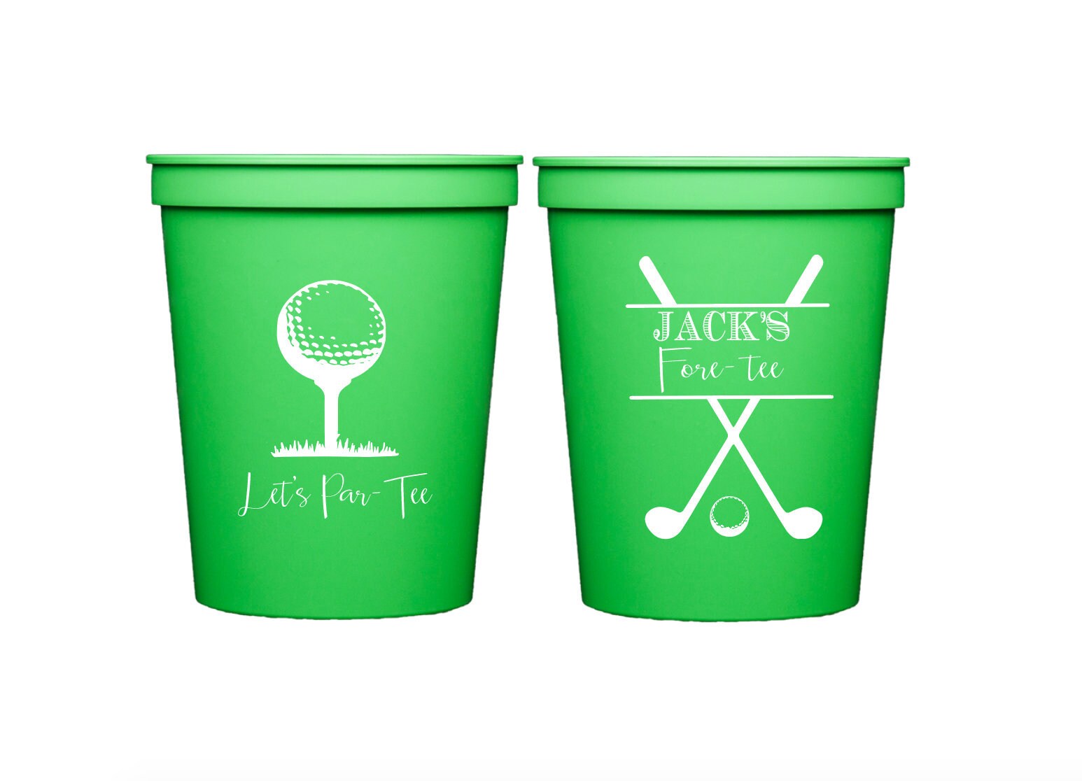 Lets Partee, Golf Birthday Cups, Golf Birthday Favor, Golf Theme ...