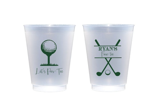 Golf Party Cups Fore Tee Birthday Let's Par Tee Golf - Etsy