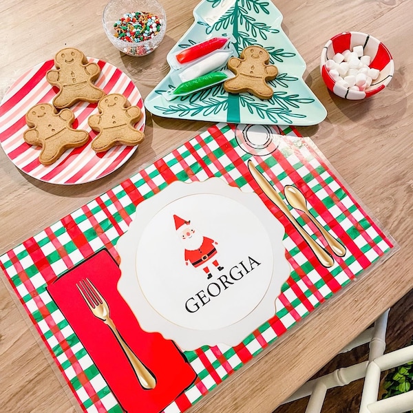 Christmas Placemat Personalized - Etsy