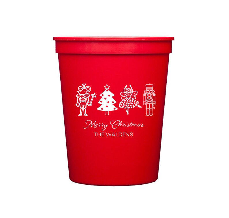 Christmas Cups Christmas Party Cups Personalized Plastic - Etsy