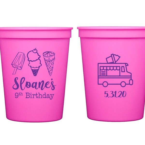 Ice Cream Custom Cups - Etsy