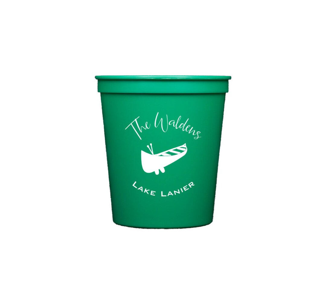 Lake House Cups, Lake Trip Cups, Personalized Plastic Cups, Cabin Cups ...