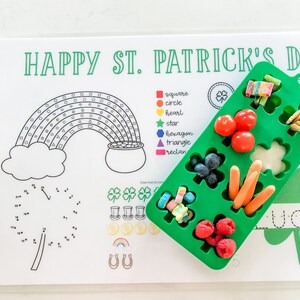 St Patricks Day Activity Placemat, Activity Placemat, Placemat for Kids ...