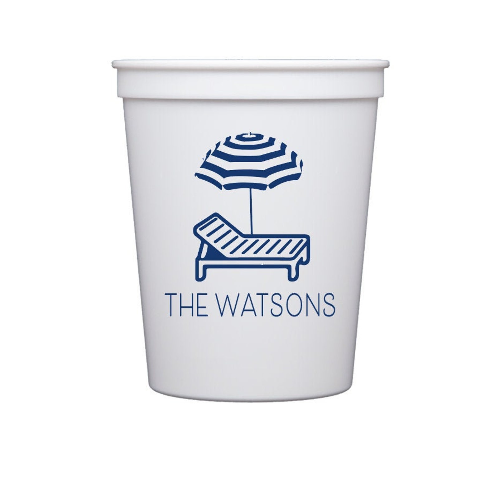 Pool Cups Personalized Plastic Cups Housewarming Gift Idea - Etsy