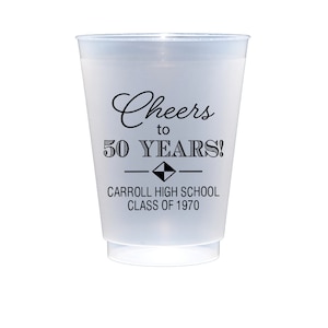 High School Reunion Cups, Class Reunion Favors, Homecoming Cups ...