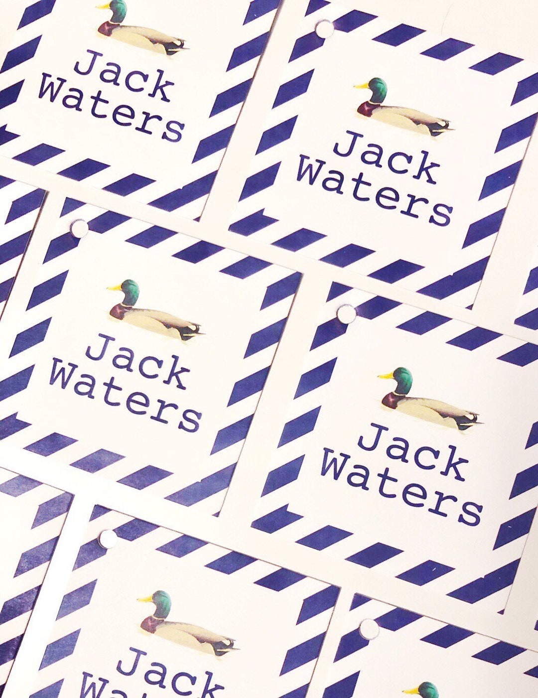 Duck Gift Tag, Boy Stationery, Baby Boy Gift Tag, Boy Enclosure Card ...