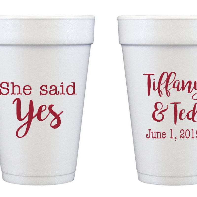 Engagement Party Cups - Etsy