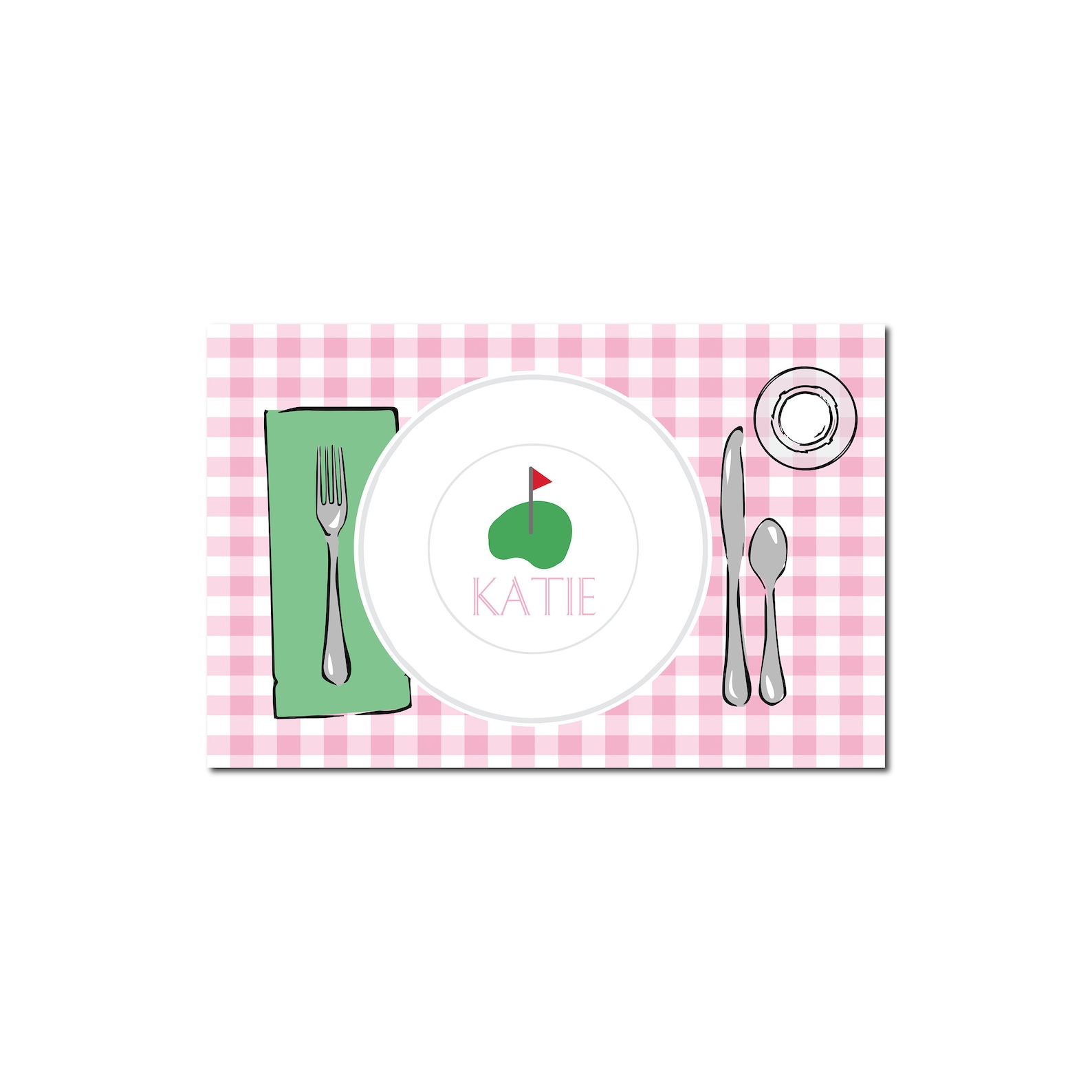 Personalized Placemat for Kids, Golf Placemat, Kids Placemat, Laminated ...