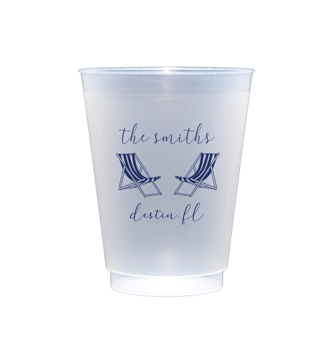 Beach House Cups, Personalized Beach Cups, Personalized Shatterproof ...