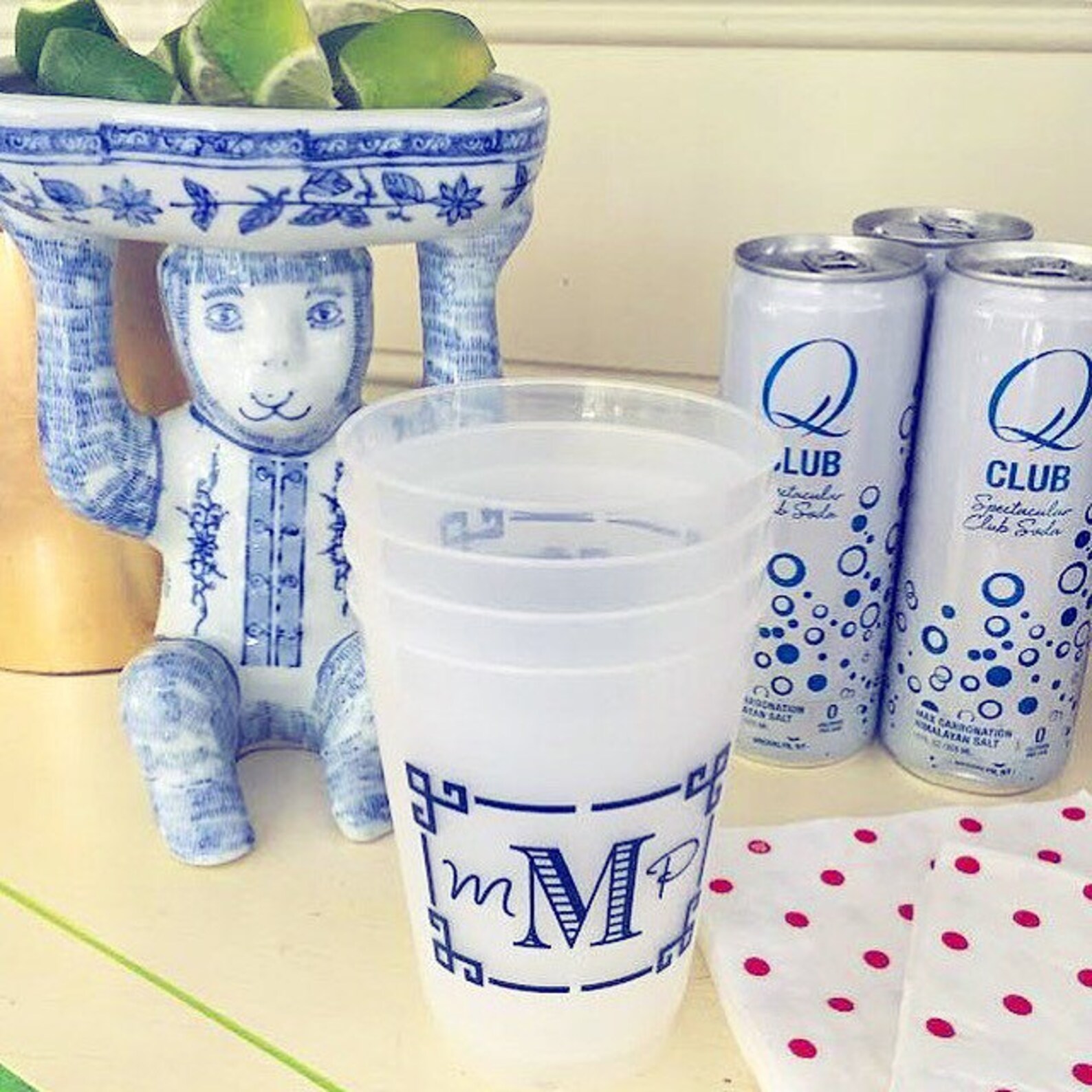 Personalized Plastic Cups Monogrammed Shatterproof Cups | Etsy