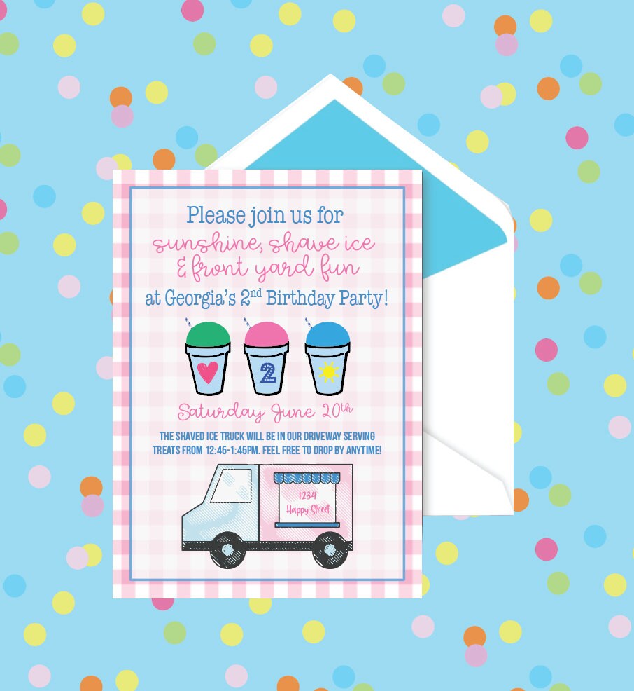 Shave Ice Birthday, Snow Cone Party, Snow Cone Birthday, Kona Ice Party ...